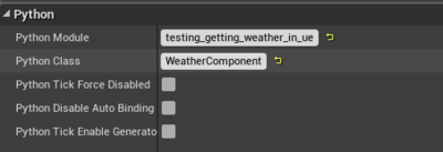 使用Unreal Engine Python插件 + 和风天气API，在引擎内获取实时天气信息 – 世 欺 子